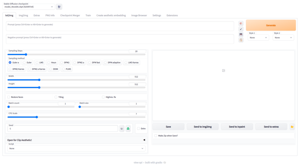 AI绘画指南 stable diffusion webui （SD webui）如何设置与使用 - 秋风于渭水